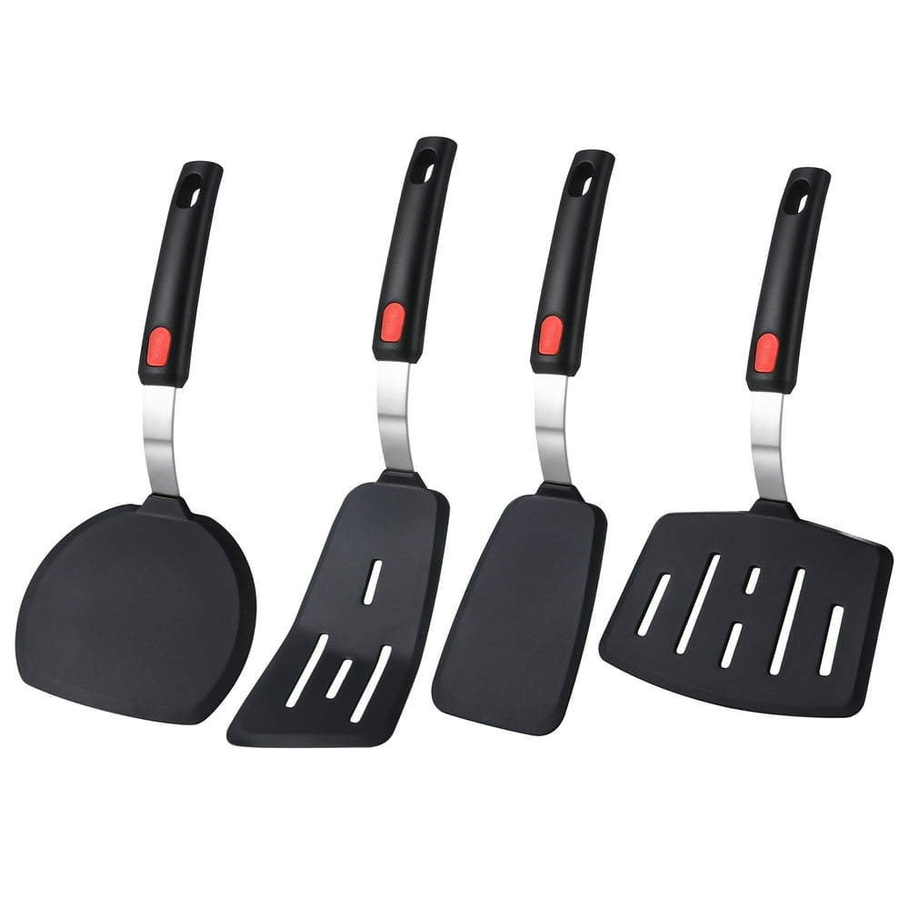SDOTXA Silicone Spatula Turner 4-Pack Spatulas 600Â°F Heat Resistant ...