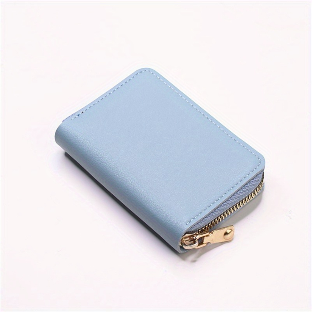 SDOTXA Simple Zipper Around Wallet Women‘s Minimalist Coin Purse Credit ...