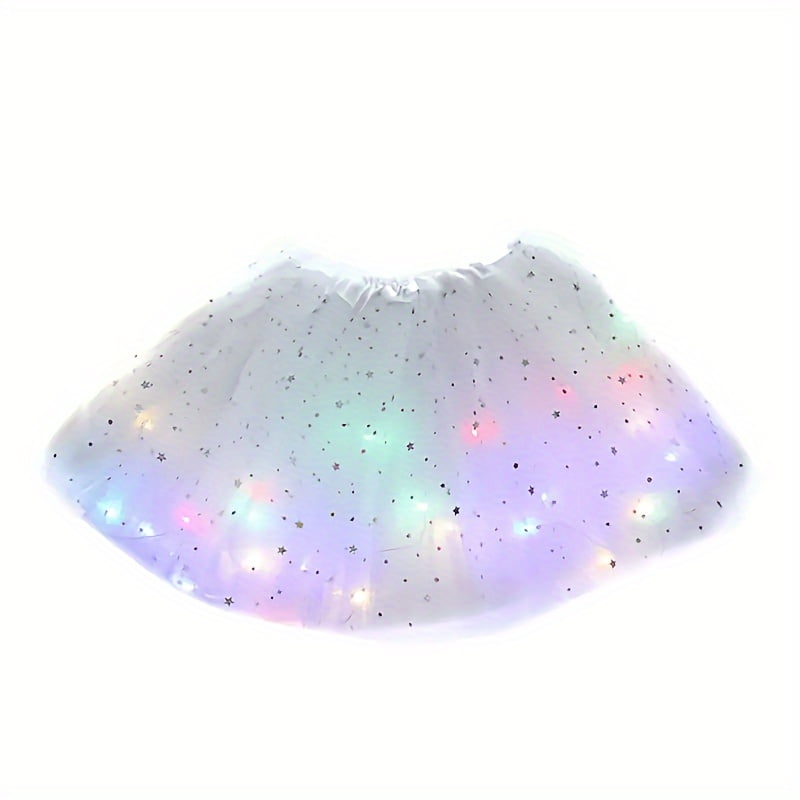 SDOTXA Sparkling LED Princess Tutu Skirt for Adults - Battery-Powered ...