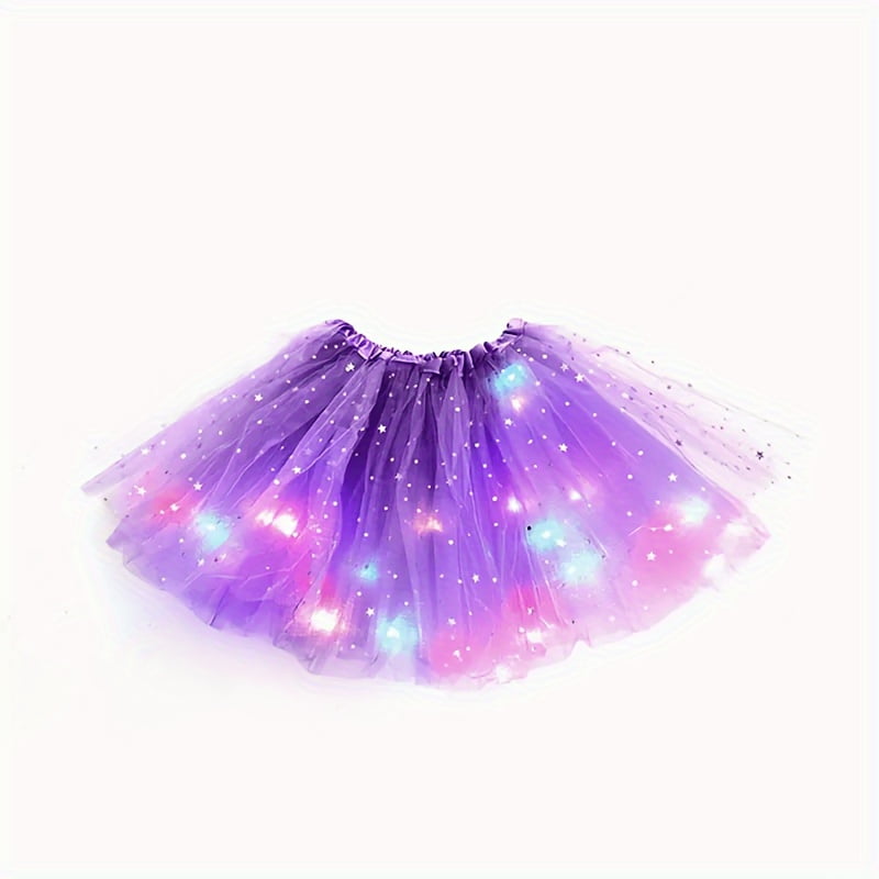 SDOTXA Sparkling LED Princess Tutu Skirt for Adults - Battery-Powered ...