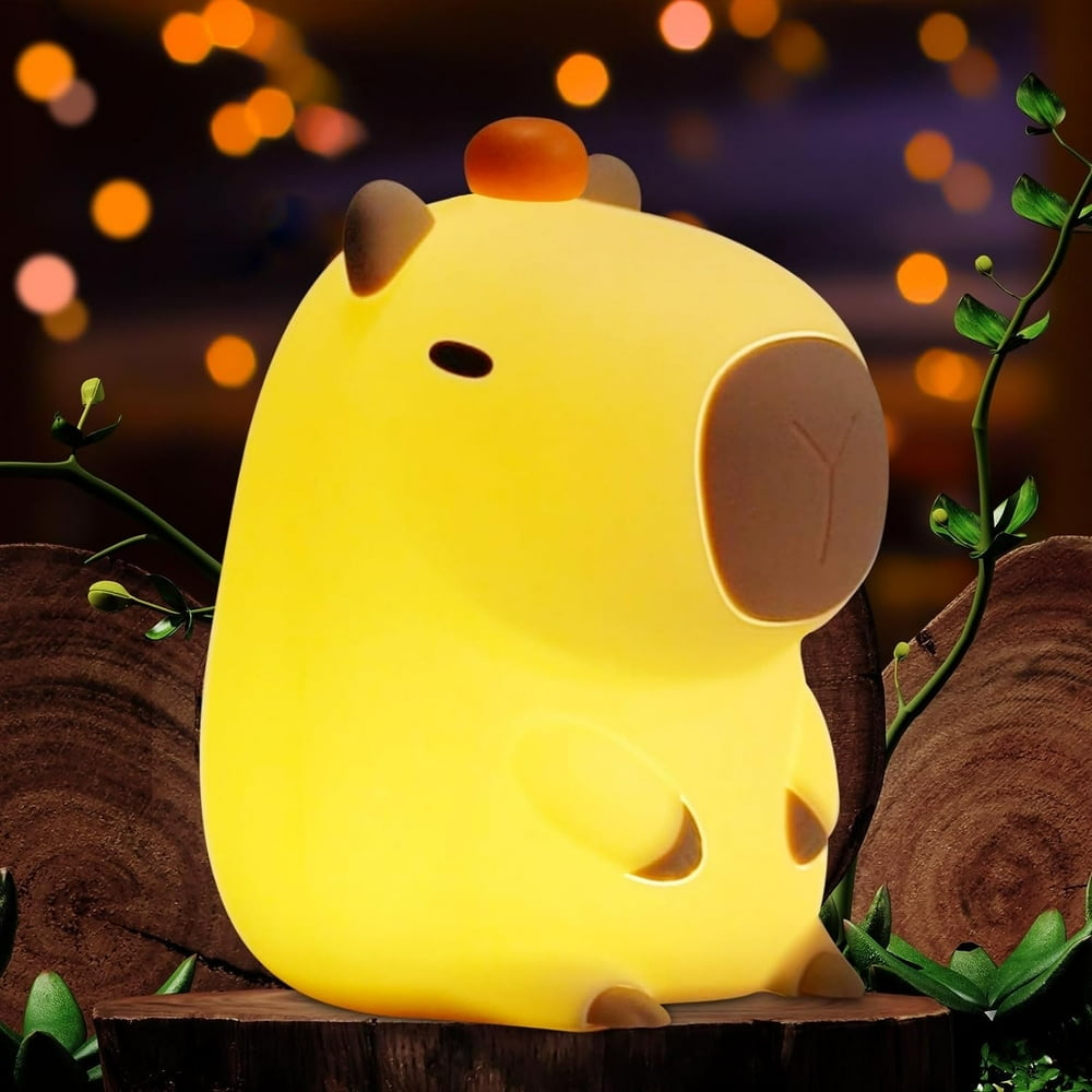 SDOTXA Tangerine Capybara Night Light LED Novelty Animal Night Lamp 2 ...
