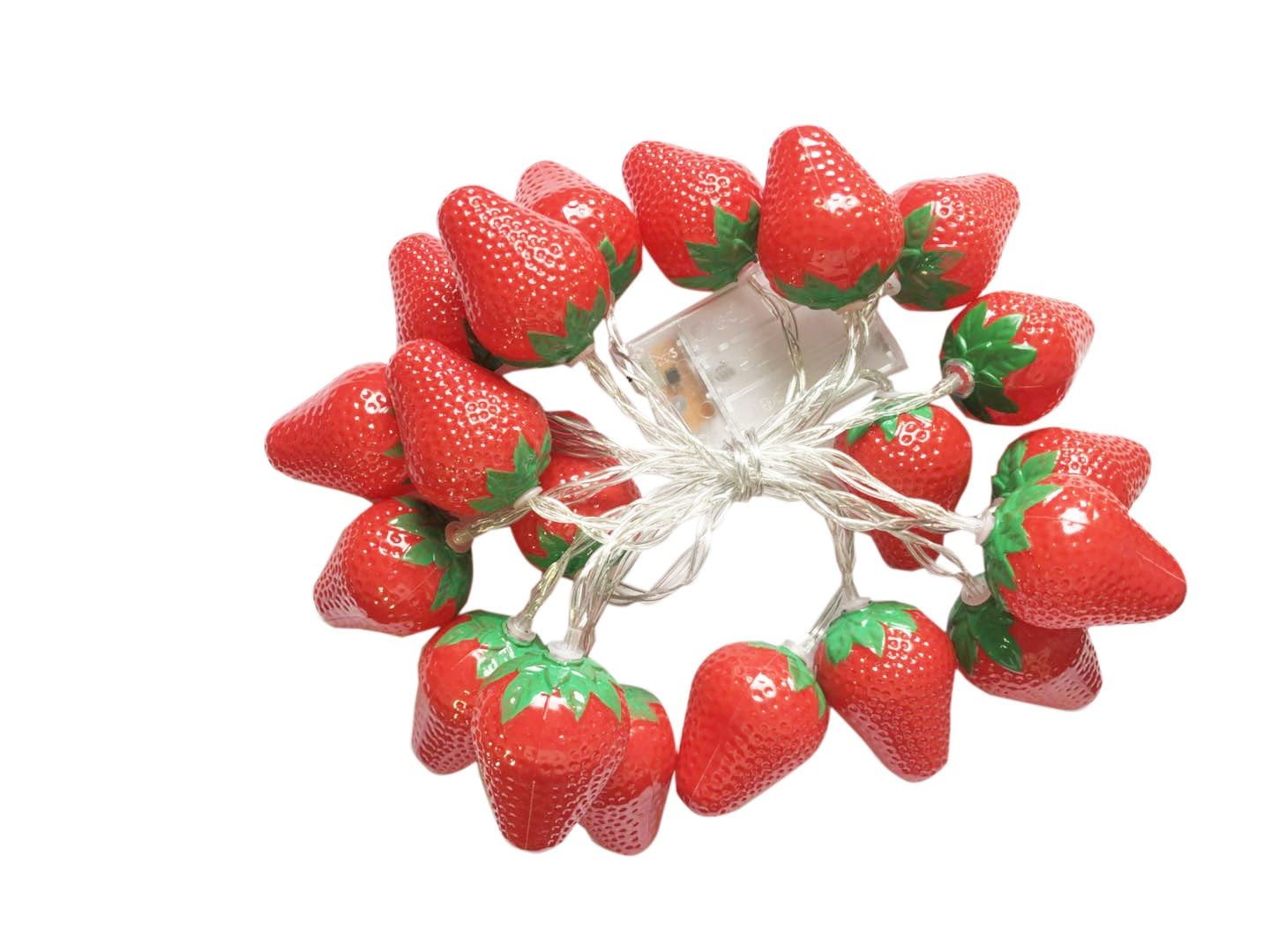 SDOUBLEM 3M 20LED Fruit Strawberry String Lights Battery Powered Indoor ...