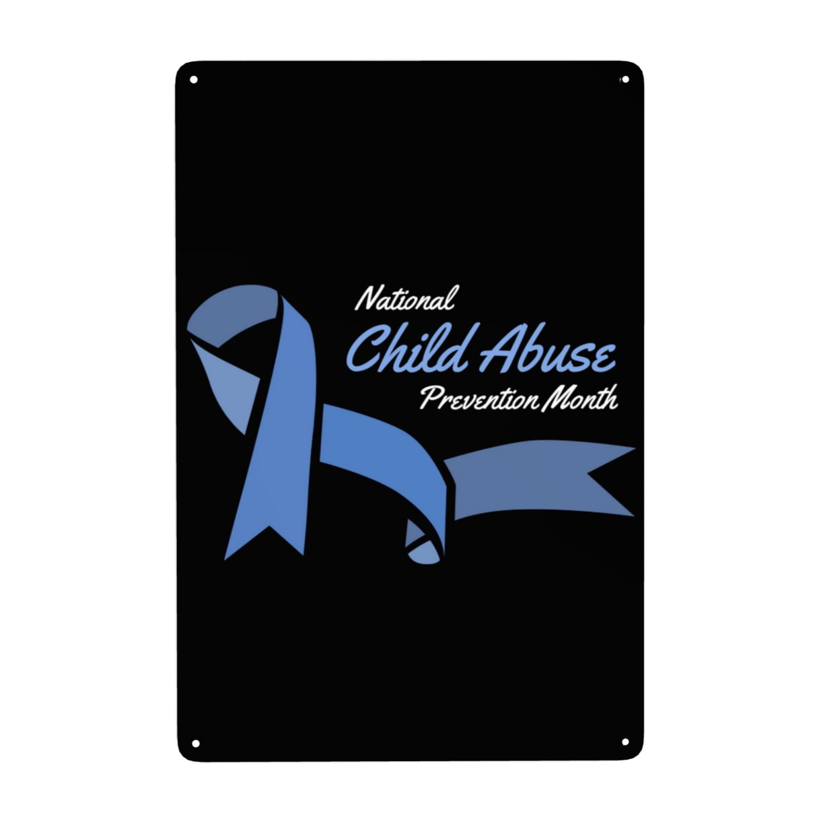 SDQFVG Child Abuse Prevention Awareness Month Yard Signs Tin Metal Sign ...