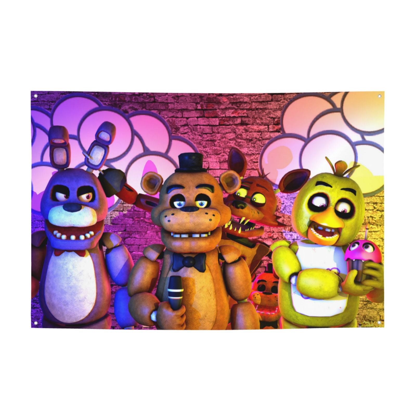 SDQFVG Five Nights at Freddy's Banner Backdrop Home Decor Yard Signs ...