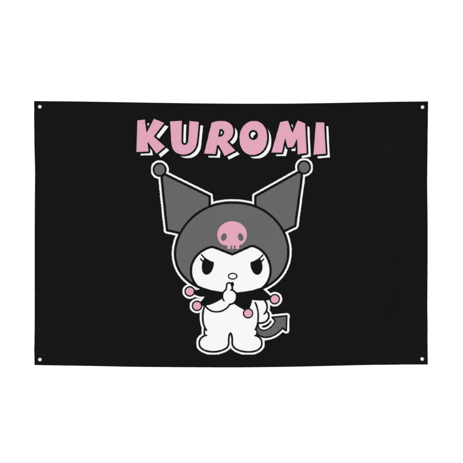 SDQFVG Kuromi Banner Backdrop Home Decor Yard Signs Party Banners 47 x ...