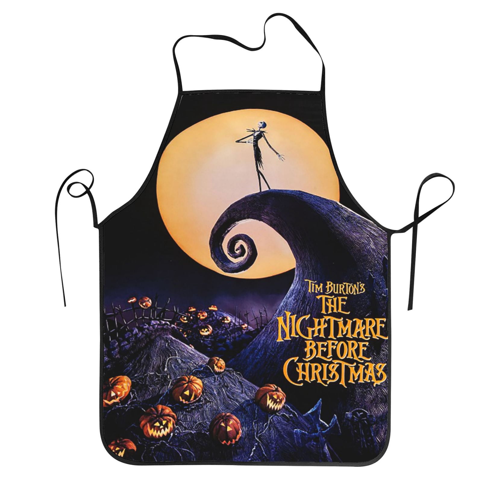 SDQFVG Nightmare Before Christmas Apron for Women Men Cooking Server ...