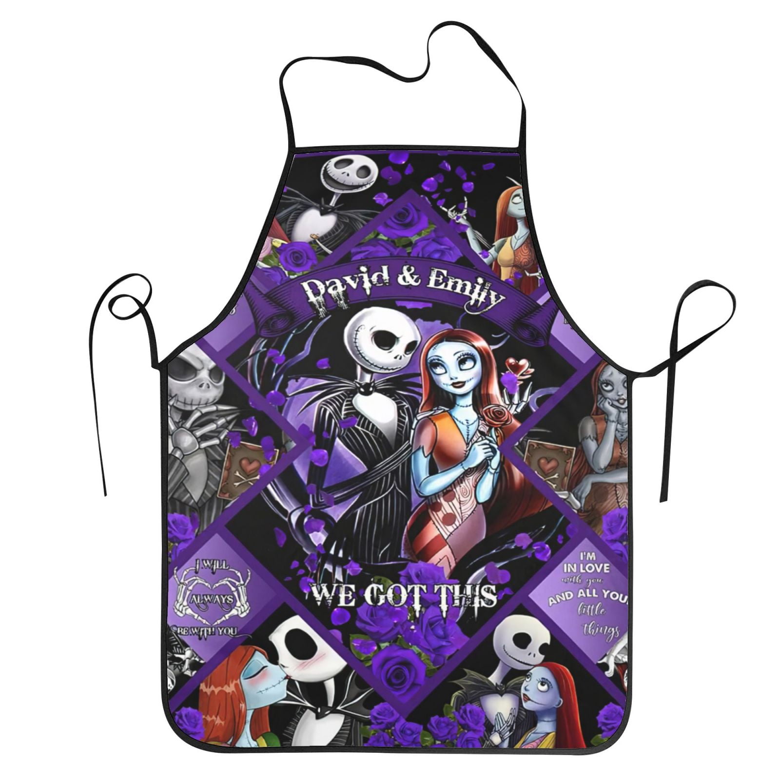 SDQFVG Nightmare Before Christmas Apron for Women Men Cooking Server ...