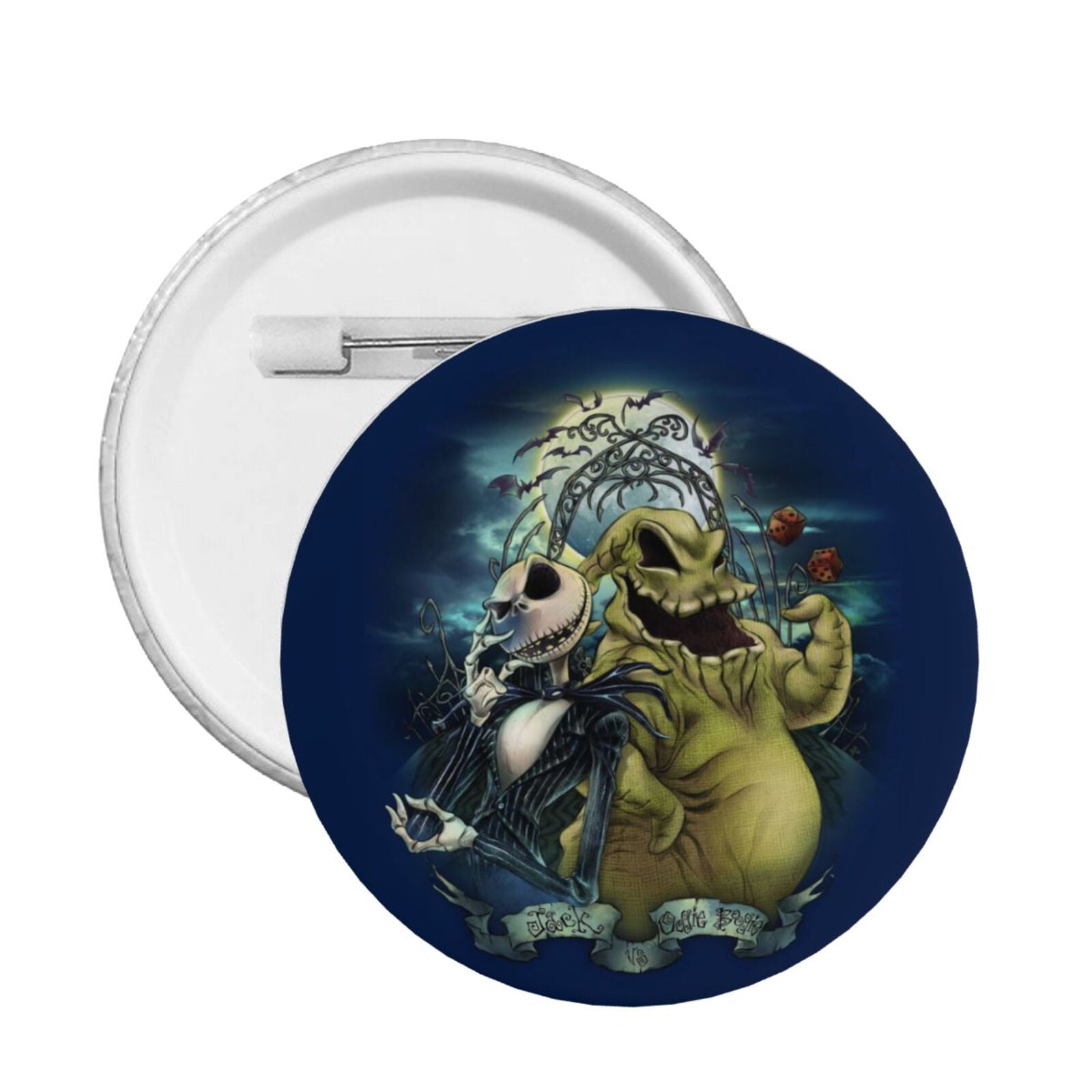 SDQFVG Nightmare Before Christmas Pins Round Chest Badges Circle Button ...