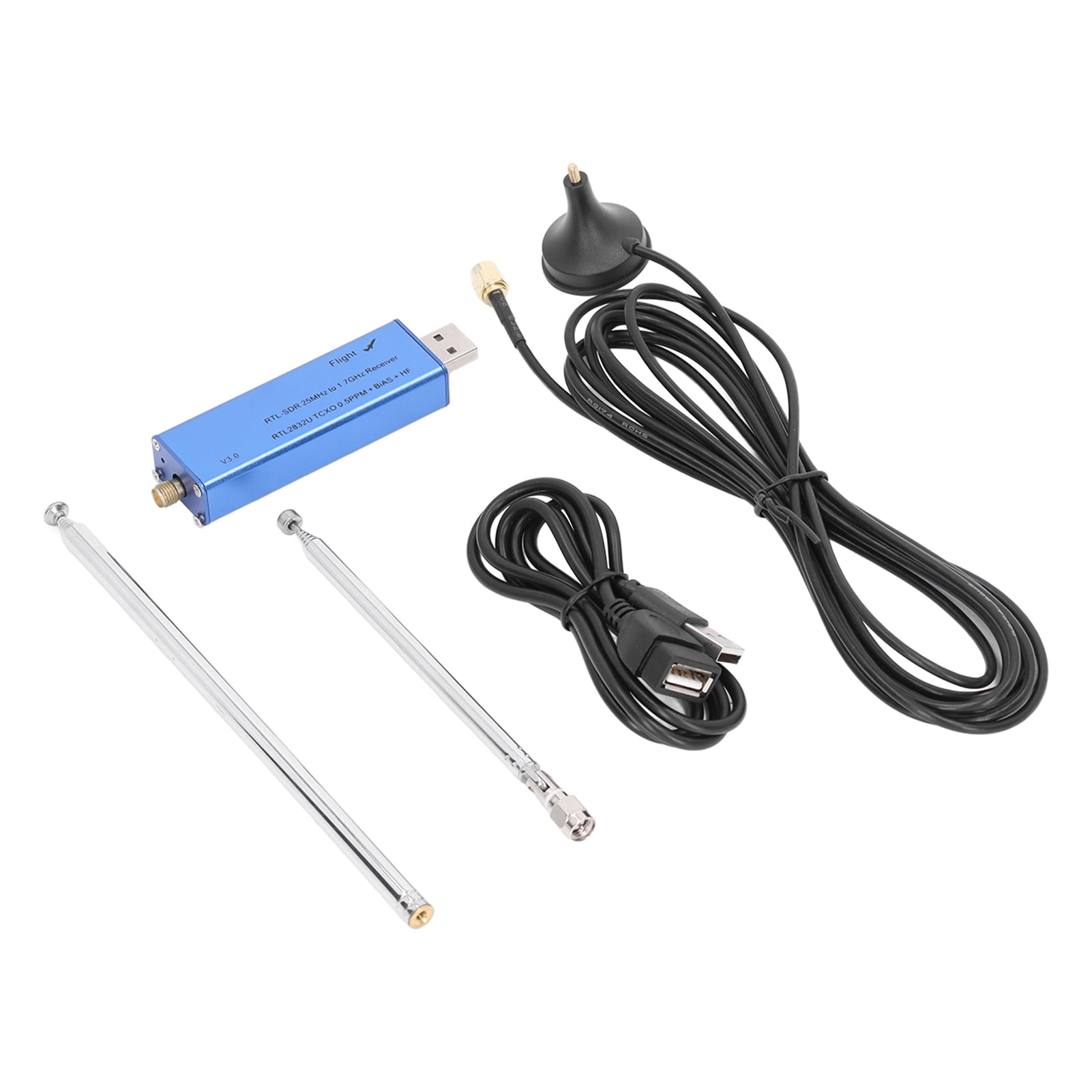SDR Software Defined Radio Receiver Kit, 25-1760MHz Wideband Receiver ...