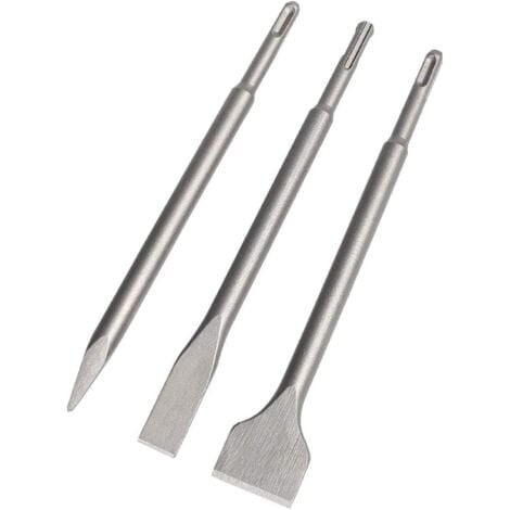 SDS Chisels, Set 3 (22-25CM Chisel, Narrow Chisel, Pointerolle) for ...