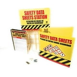 SDS Display Rack Complete Set with Ring Binder, Wire Rack, SDS Station ...
