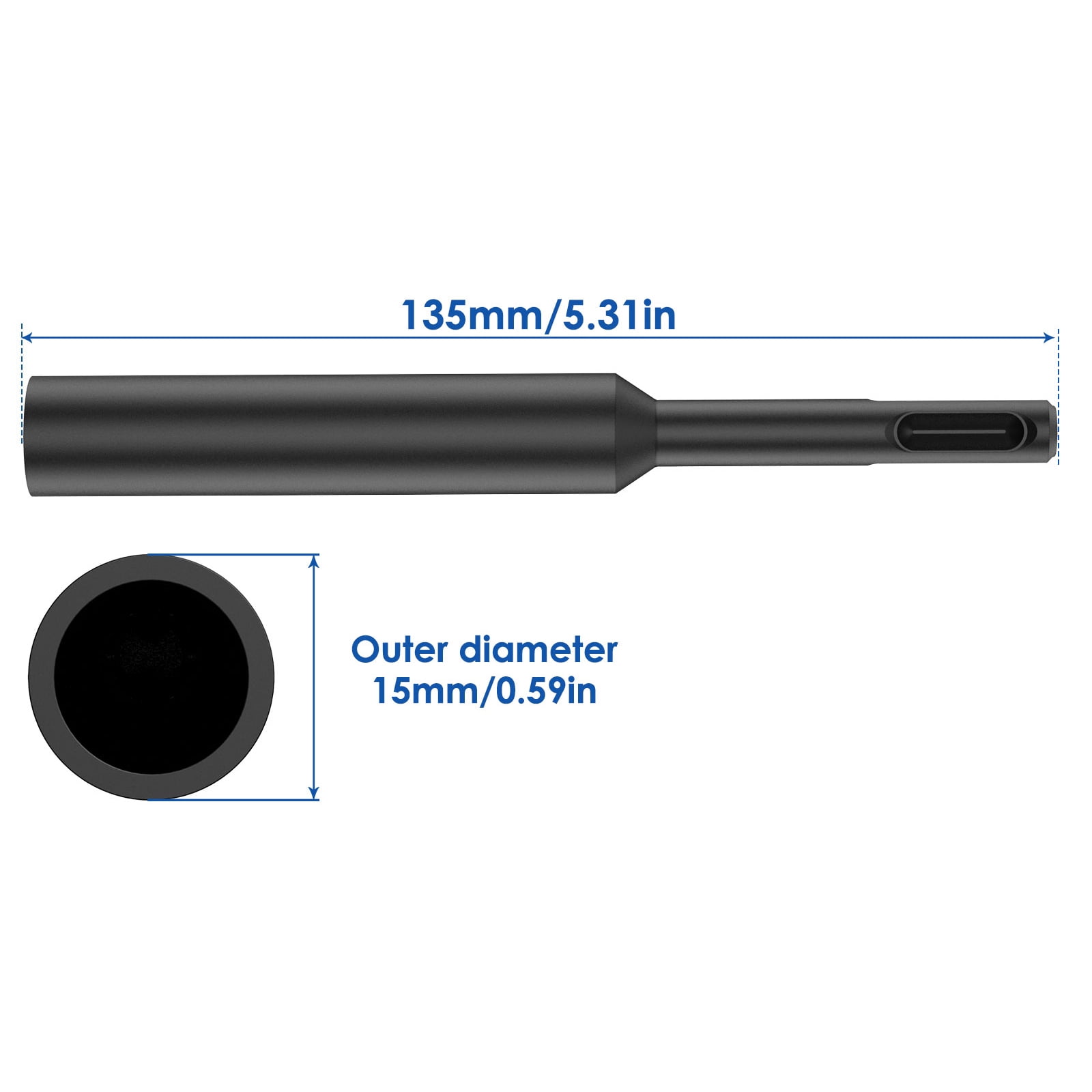 SDS Plus Ground Rod Driver for 5/8Inch and 3/4Inch Ground Rods Durable ...