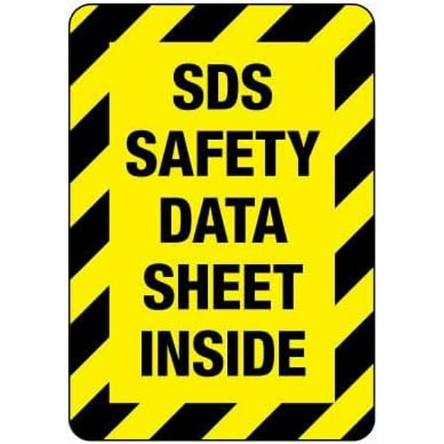 SDS Safety Data Sheet Inside Sign Safety & Compliance Signs/OSHA & ANSI ...