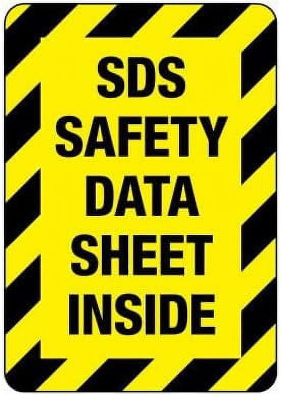 SDS Safety Data Sheet Inside Sign Safety & Compliance Signs/OSHA & ANSI ...