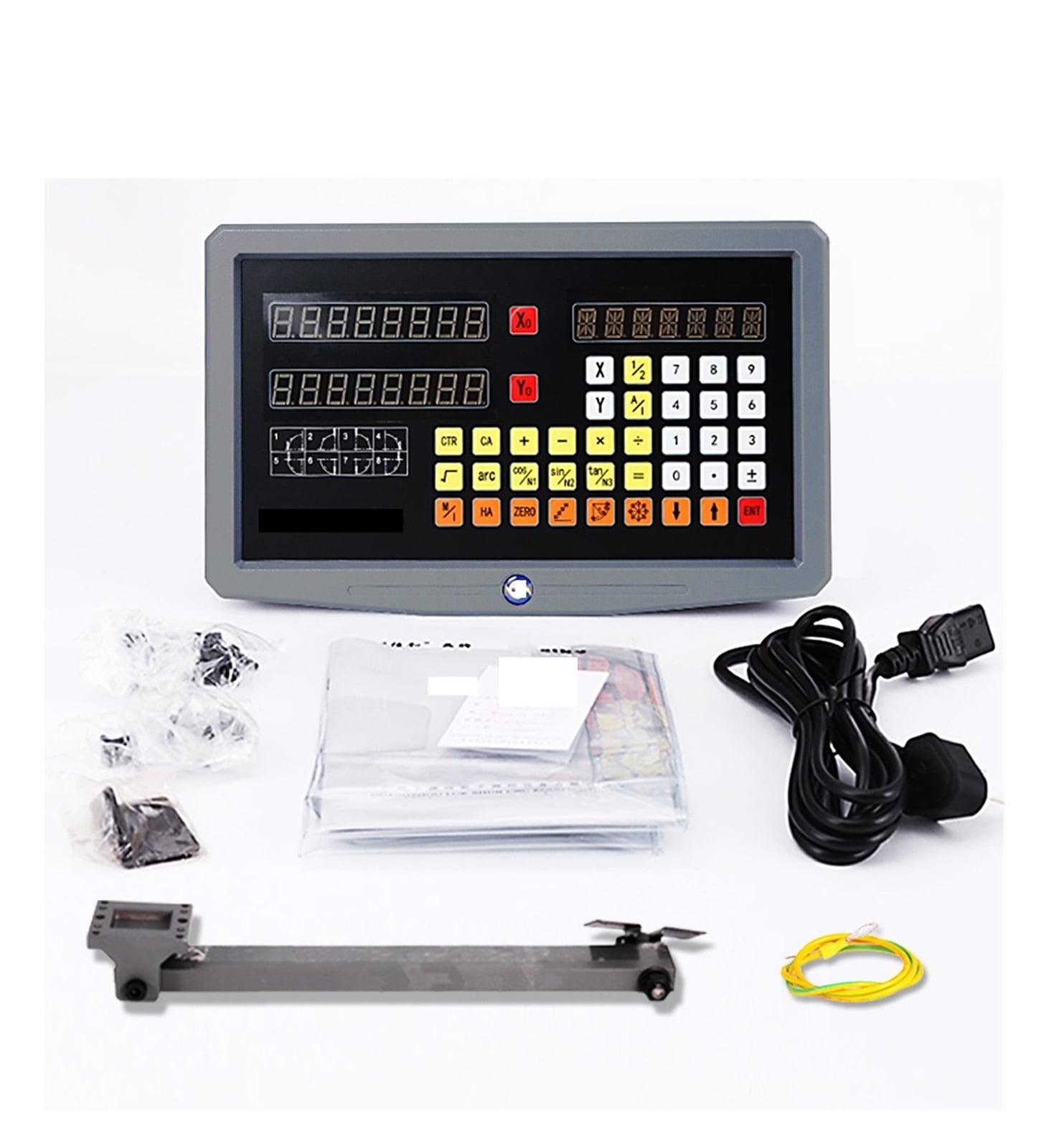 SDS2MS 2 Axis DRO Set Digital Readou Kit With 2PCS Linear Scale 5U ...