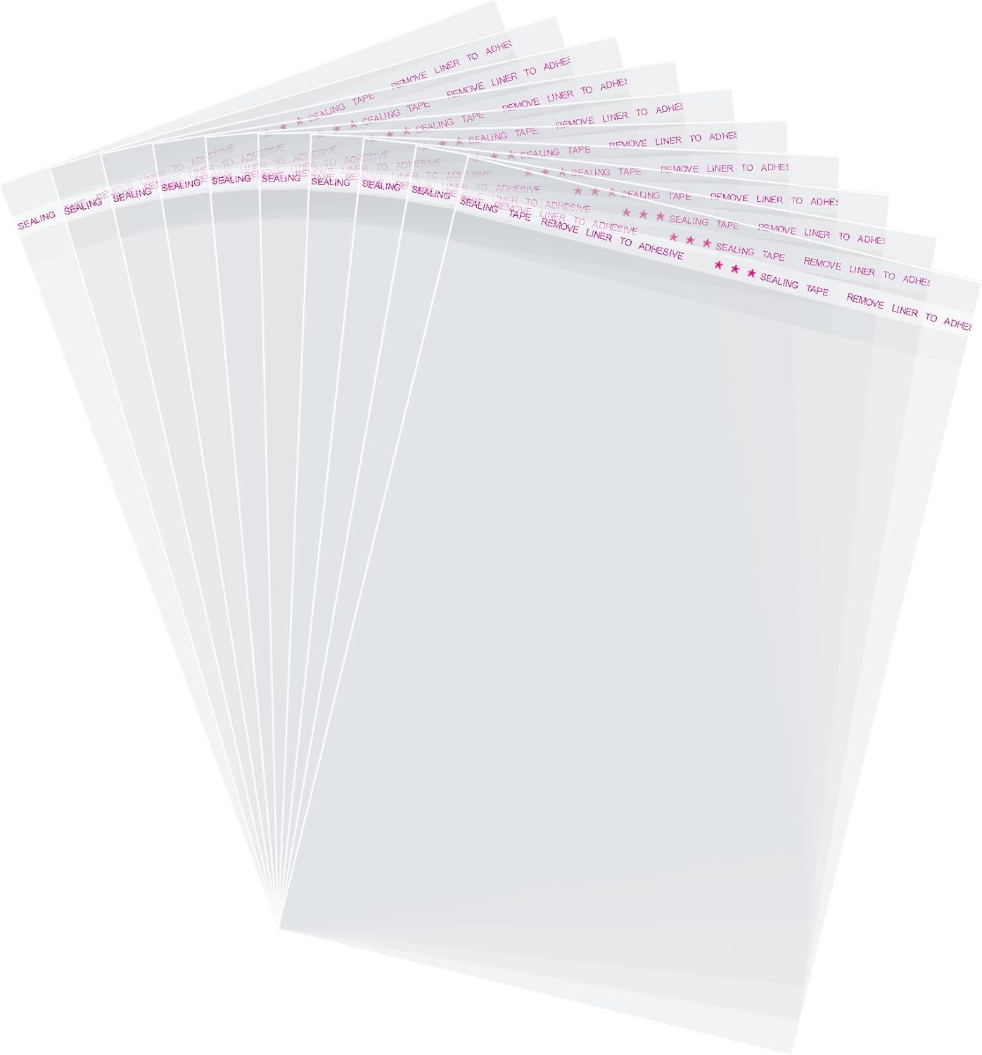 SDTC Tech Self Sealing Cellophane Bags, 350PCS 3.94x5.9 Inches Clear ...