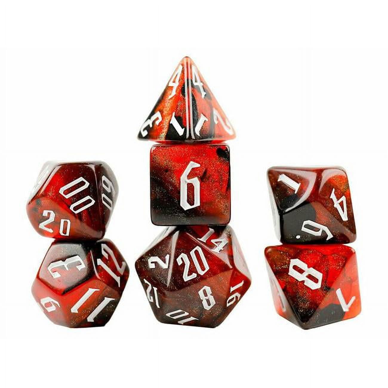 Cherry Nebula Polyhedral Dice Set - Walmart.com