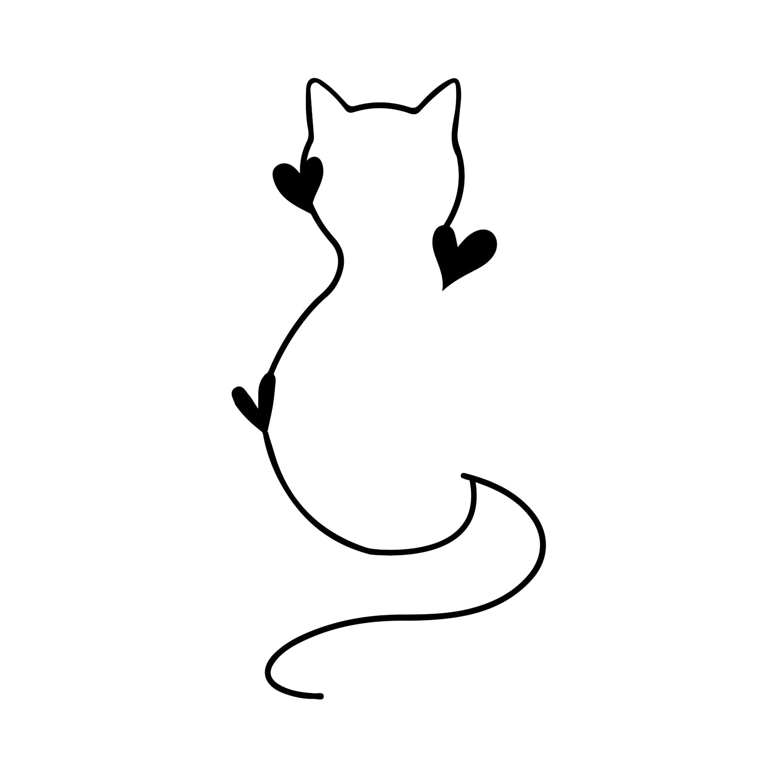 SDcart® Whimsical 3D Iron Cat Wall Art - Hand-Forged Boho Sculpture for ...
