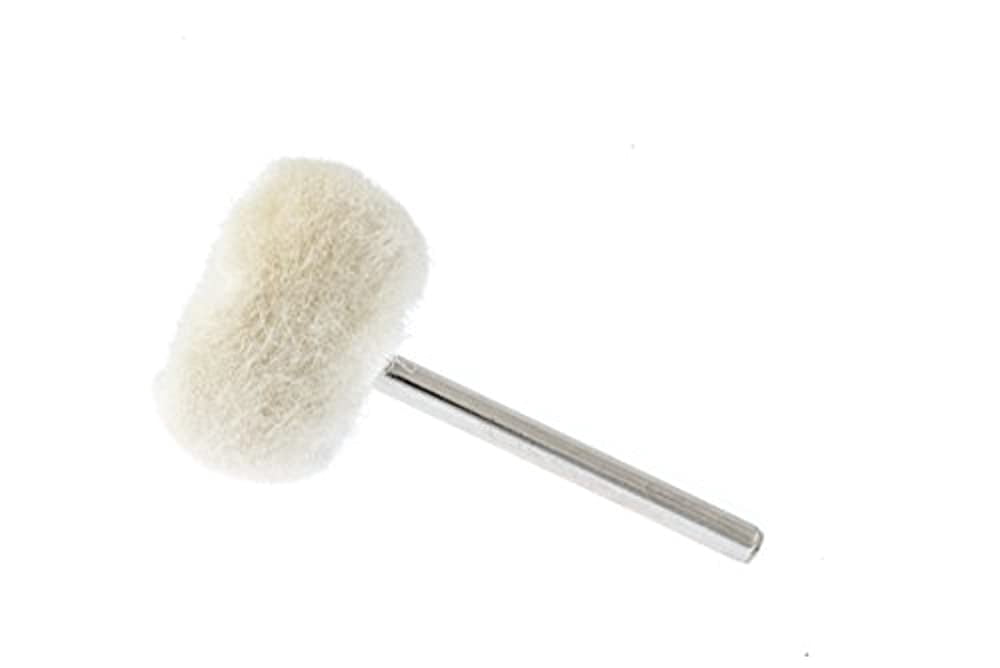 SE 1" Soft White Wool Buffing/Polishing Wheels with 1/8" Shank Mandrel ...