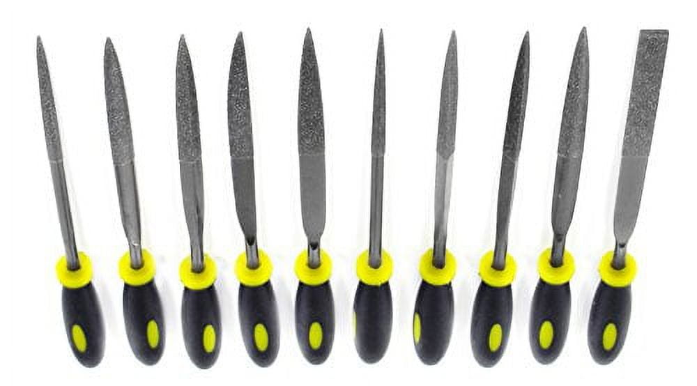 SE 10-Piece Black Titanium Diamond File Set - 7414TF - Walmart.com