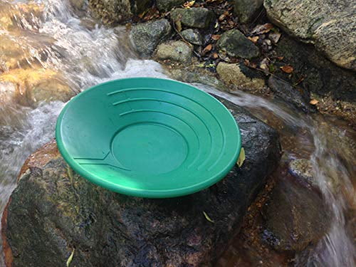 SE 14 Inch Gold Panning Pan Set - Three Riffles for Easier Mining and ...