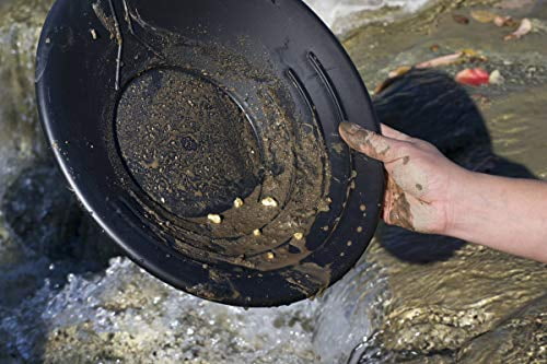 SE 14 Inch Gold Panning Pan - Three Riffles for Easier Mining and ...