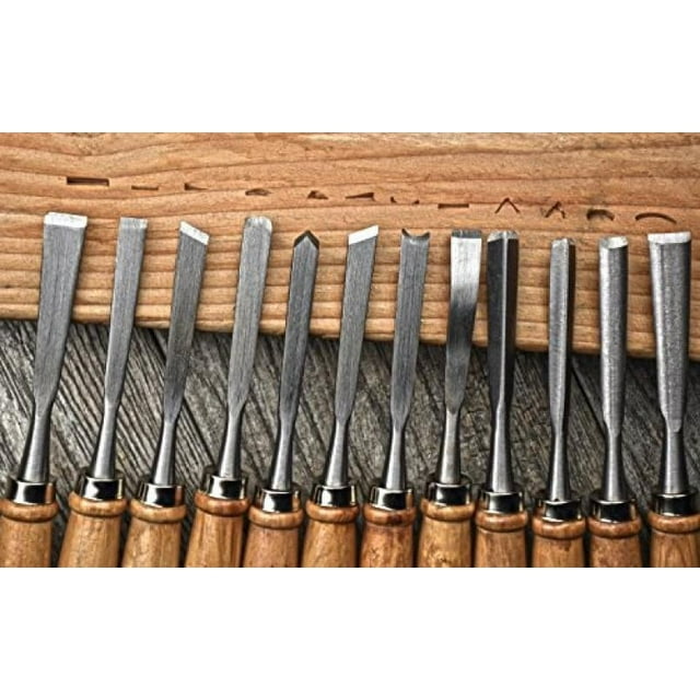 SE 7712WC Professional 12-Piece Wood Carving Chisel Set - Walmart.com