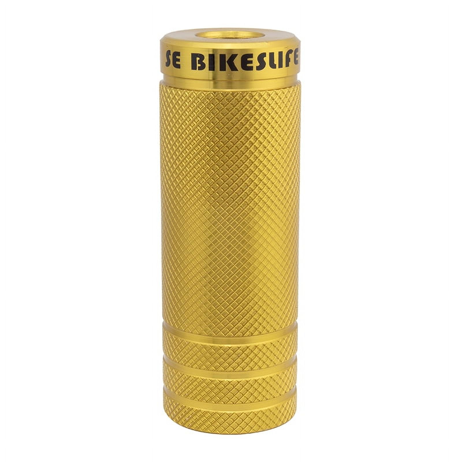 SE Bikes Wheelie Pegs Steel 14mm - 3/8in Gold - Walmart.com