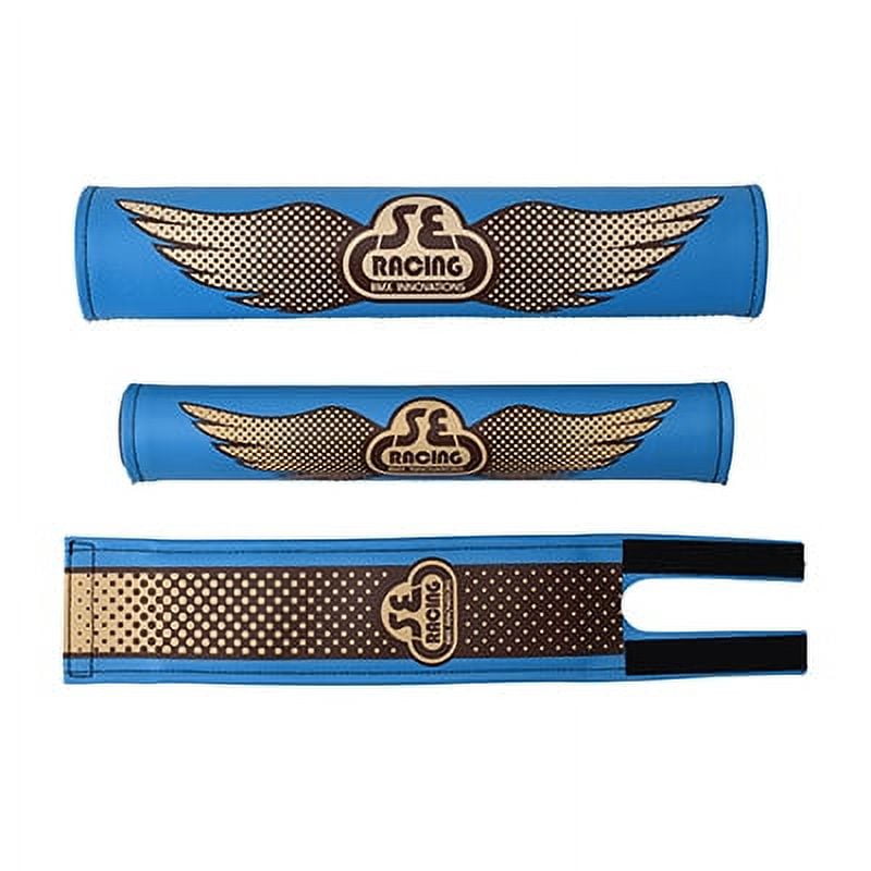SE Bikes Wing Bike Frame Pad Set Wing Fade Blue/Brown - Walmart.com