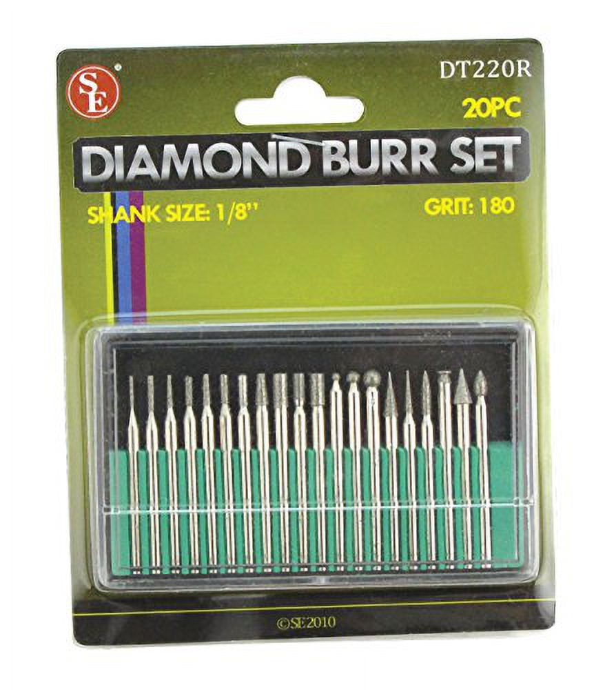 SE Diamond Burr Set (20 PC.) - DT220R - Walmart.com