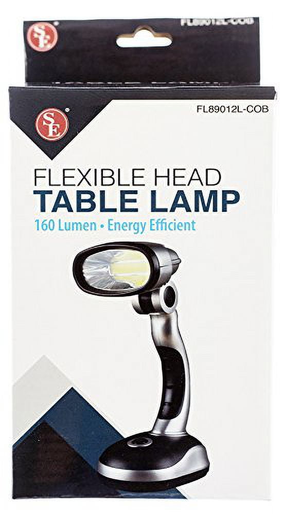 SE Flexible Head Table Lamp with 160 Lumens - FL89012L-COB - Walmart.com