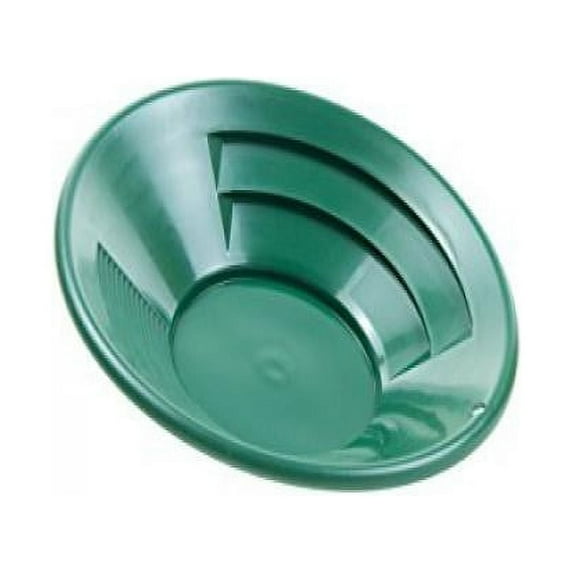 SE GP1013G12 12 Green Plastic Gold Pan with Two Types of Riffles ...