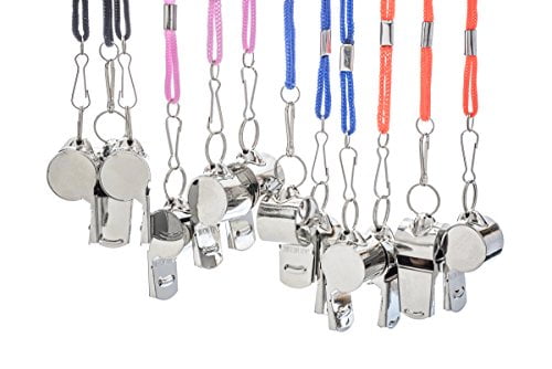 SE Metal Whistles Set with Assorted Color Lanyards (12 PC.) - WH12 ...