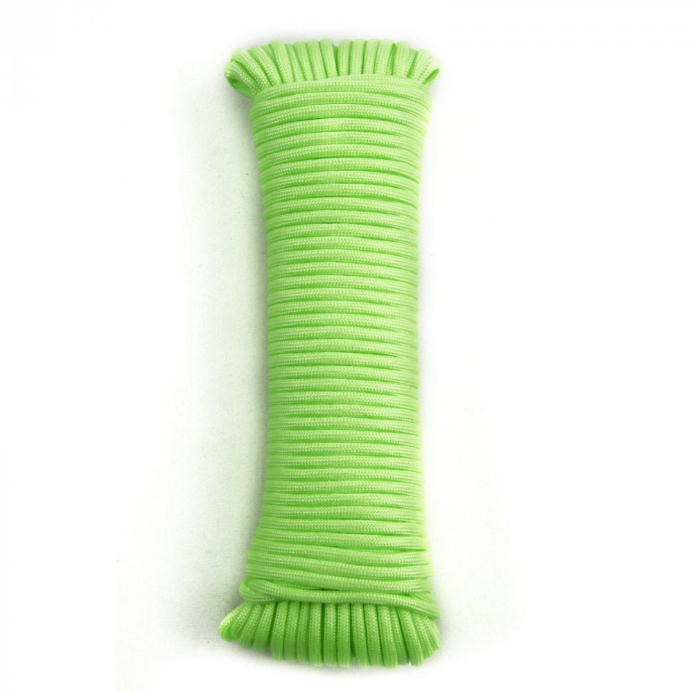 SE PC105GGD55 100-ft. Paracord Bundle with 7 Strands, Glow-in-the-Dark ...