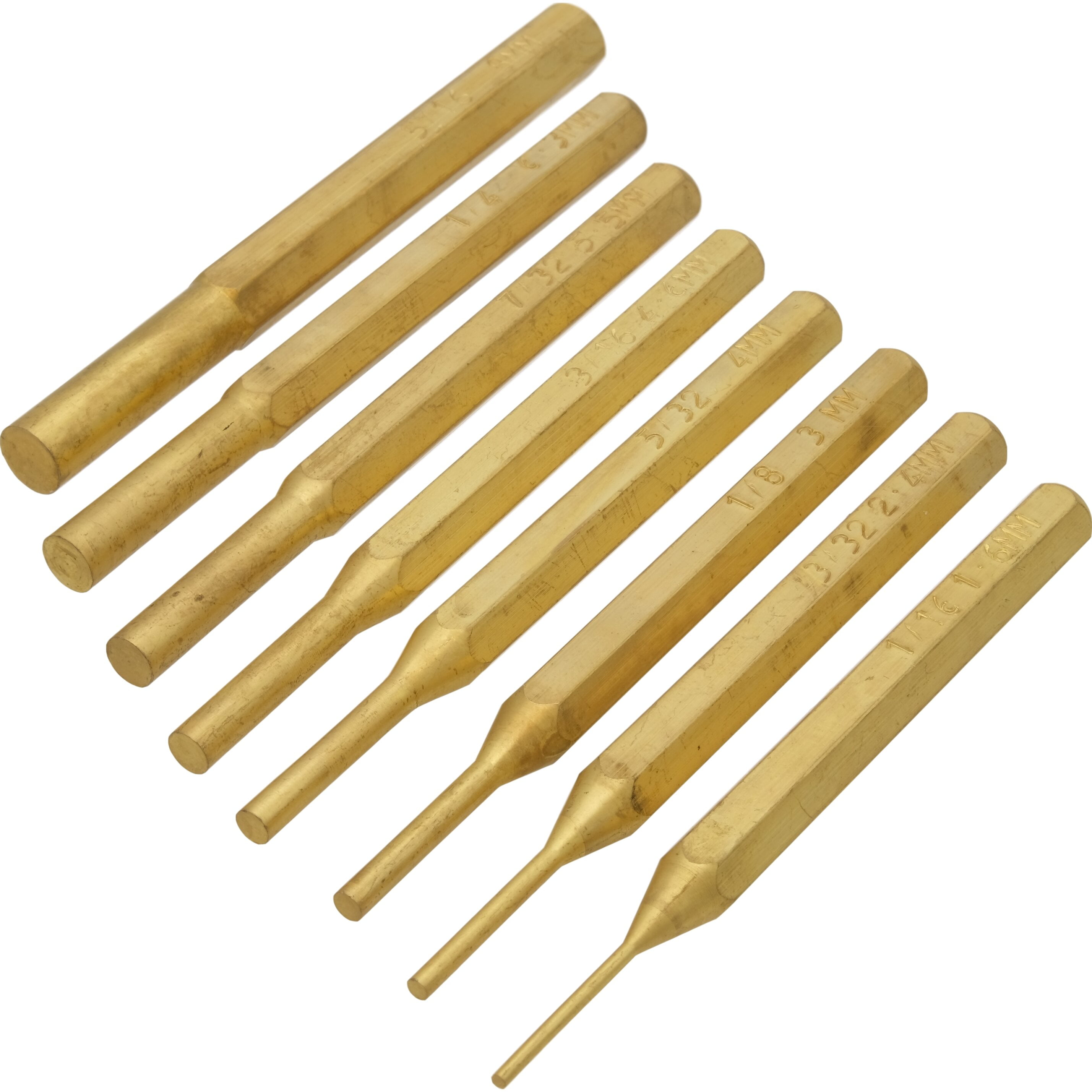 SE Punch Set, Brass 8pc 1/16 - 5/16 - Walmart.com