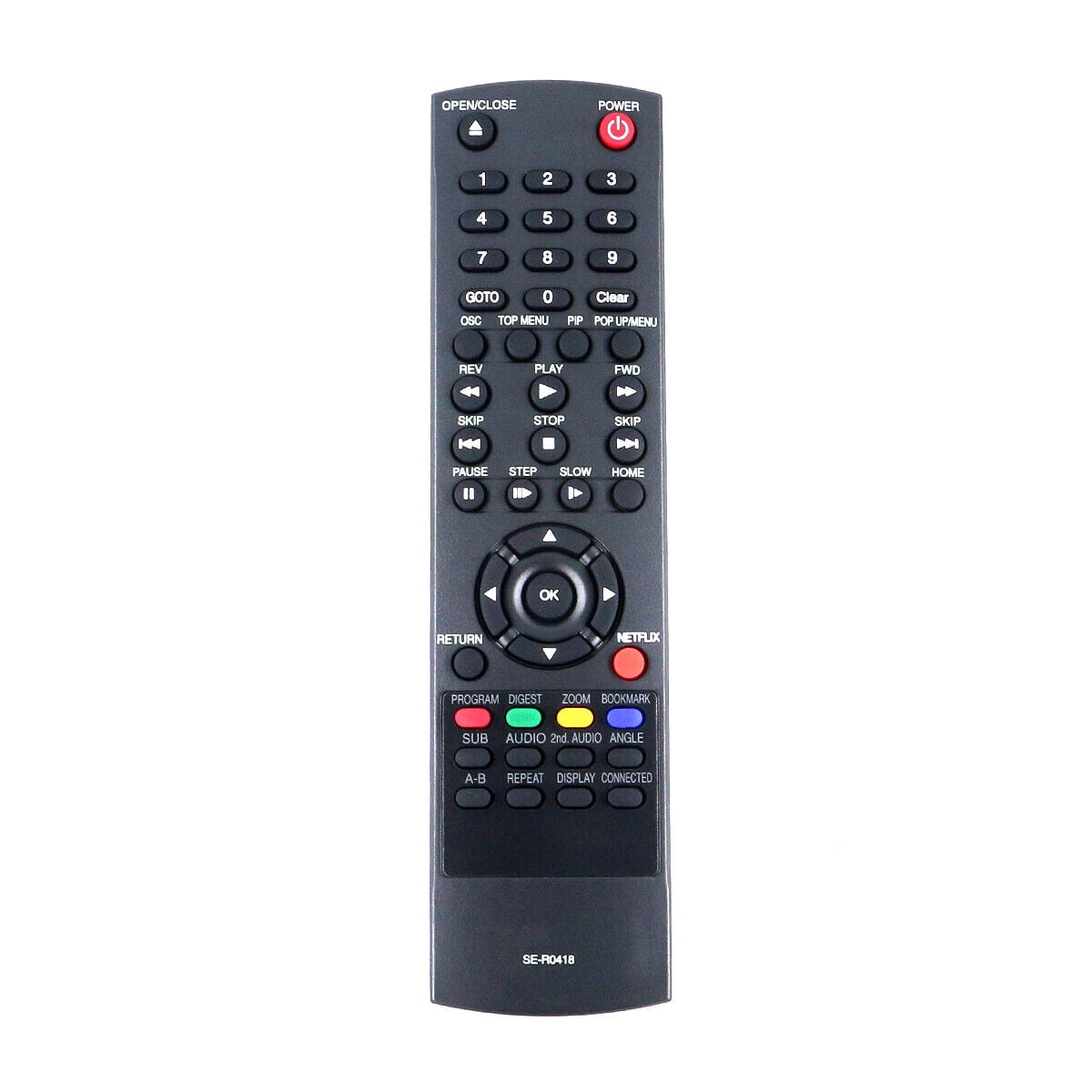 SE-R0418 Replaced Remote for Toshiba Blu-Ray DVD Disc Player BDX2300 ...