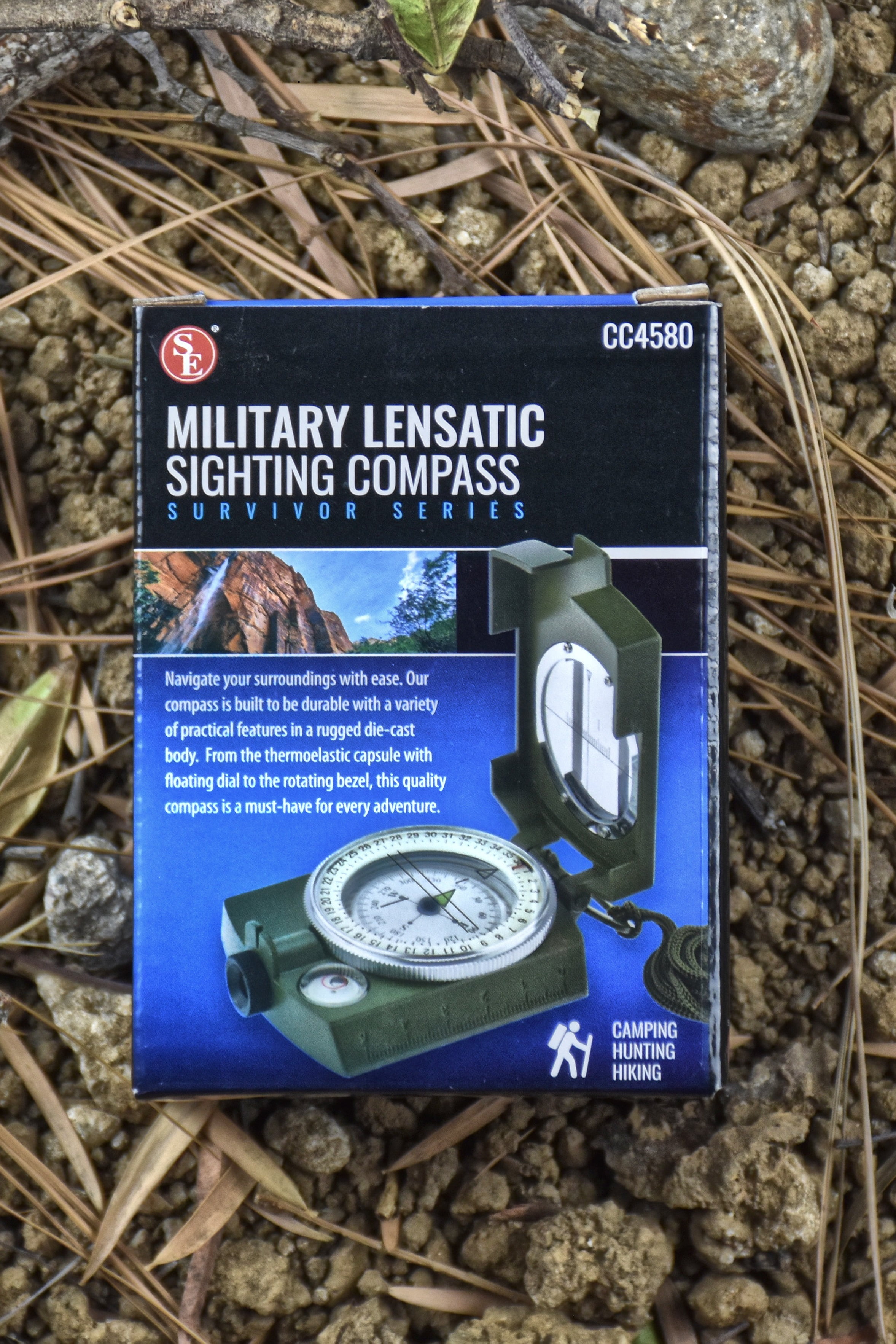 SE Survival Emergency Compass, Green - Walmart.com