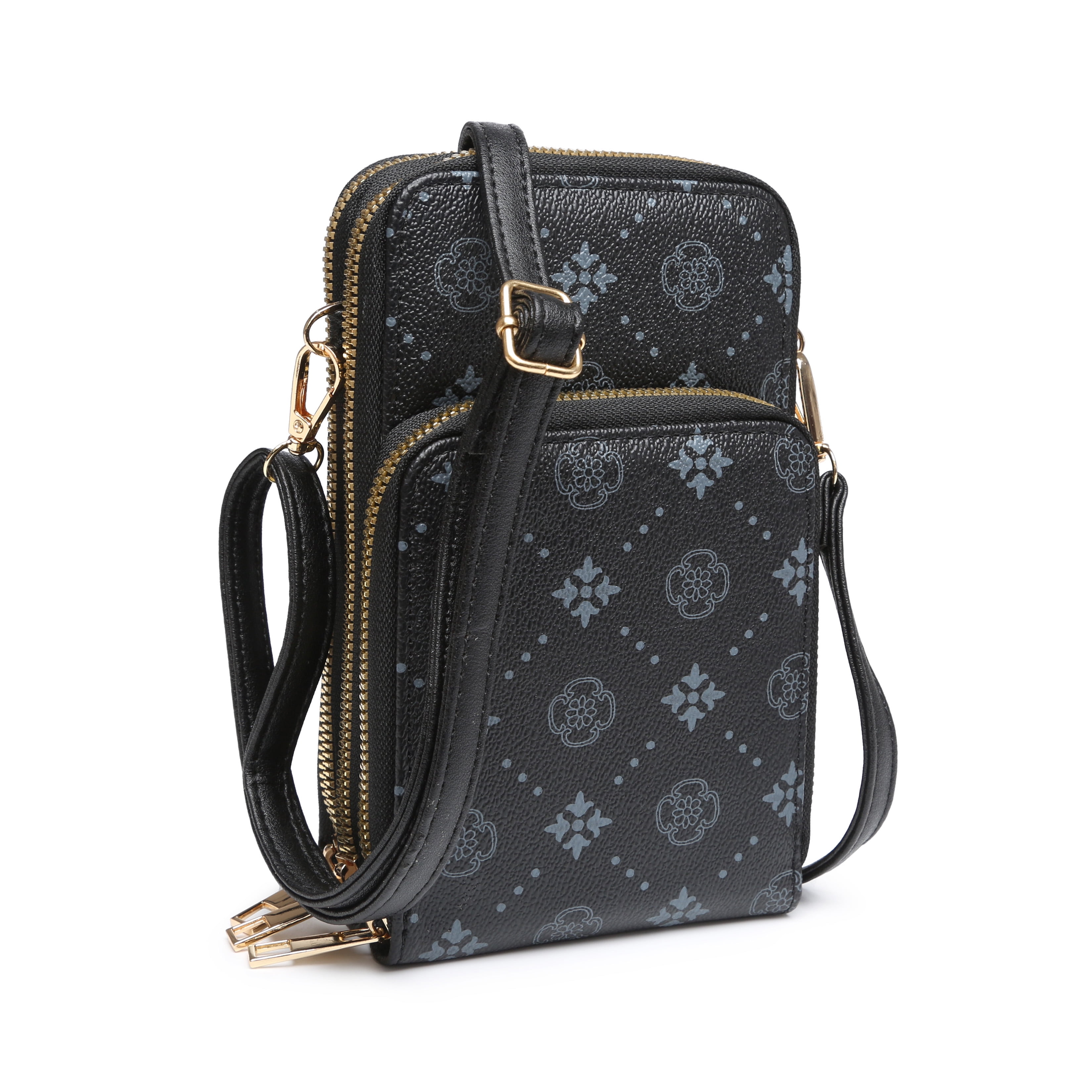 SE Womens RFID Leather Crossbody Card Wallets Cell Phone Purse Clutch ...