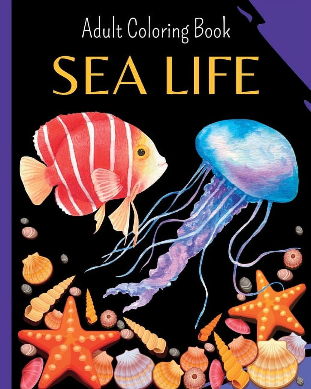 SEA LIFE Mandala - Adult Coloring Book: Sea Creatures - Stress ...