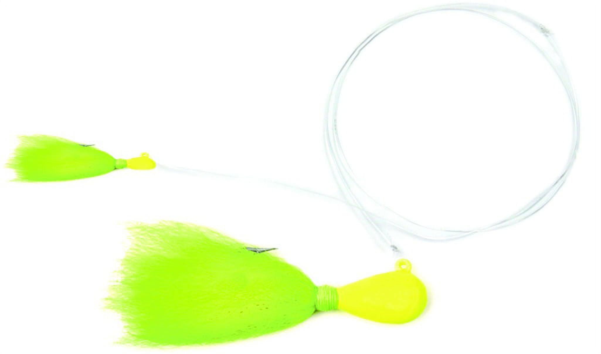 SEA STRIKER Double Bucktail Rig Chartreuse Jigs - Walmart.com