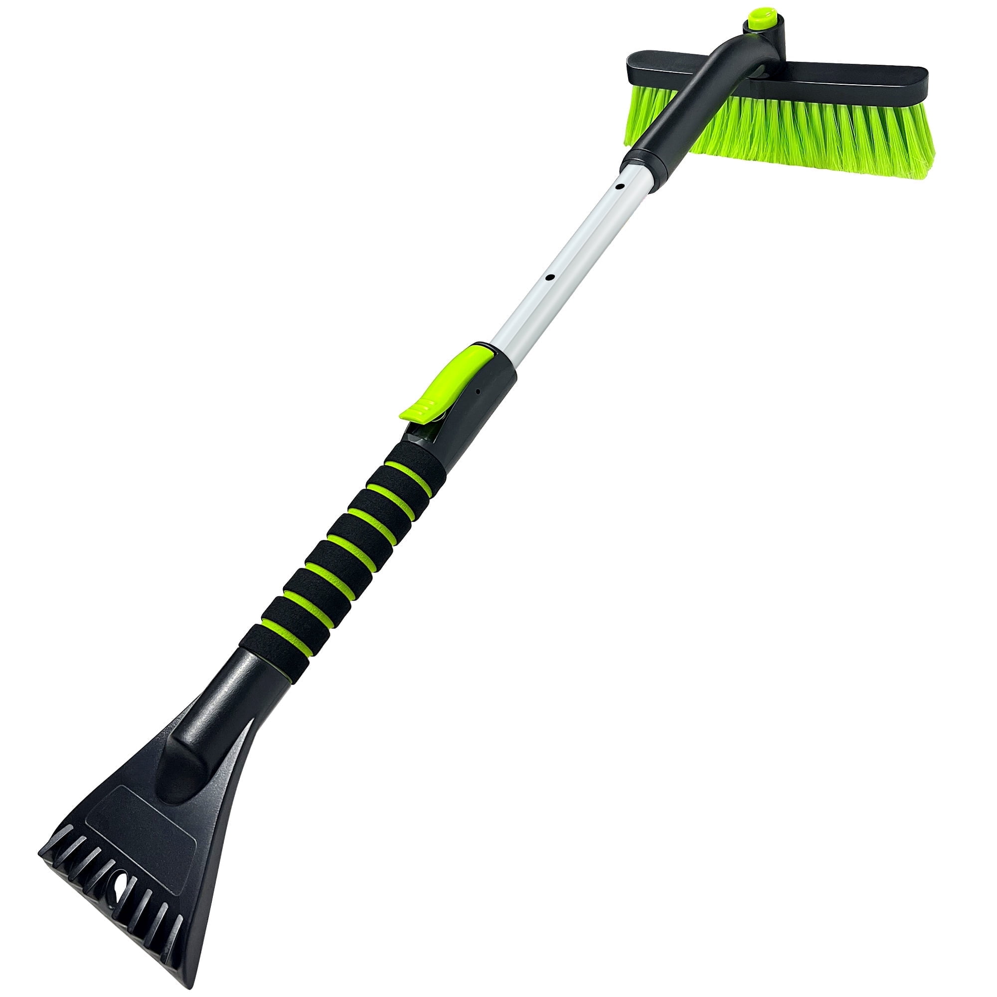 SEAAES Heavy Duty Expandable Ice Scraper with Snow Brush, Long Handled ...