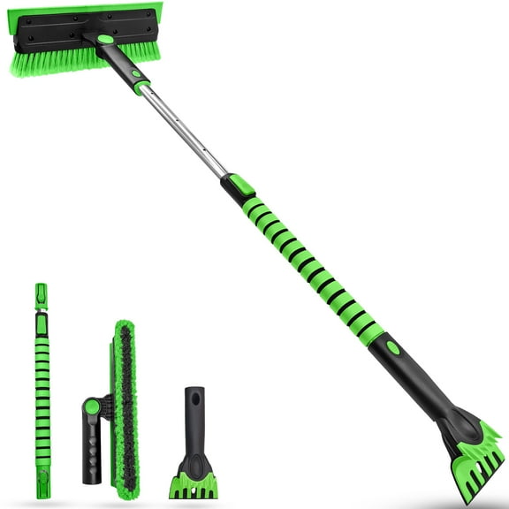 Rain-X 61" Auto Snow Broom & Ice Scraper, Windshield Removal Tool ...