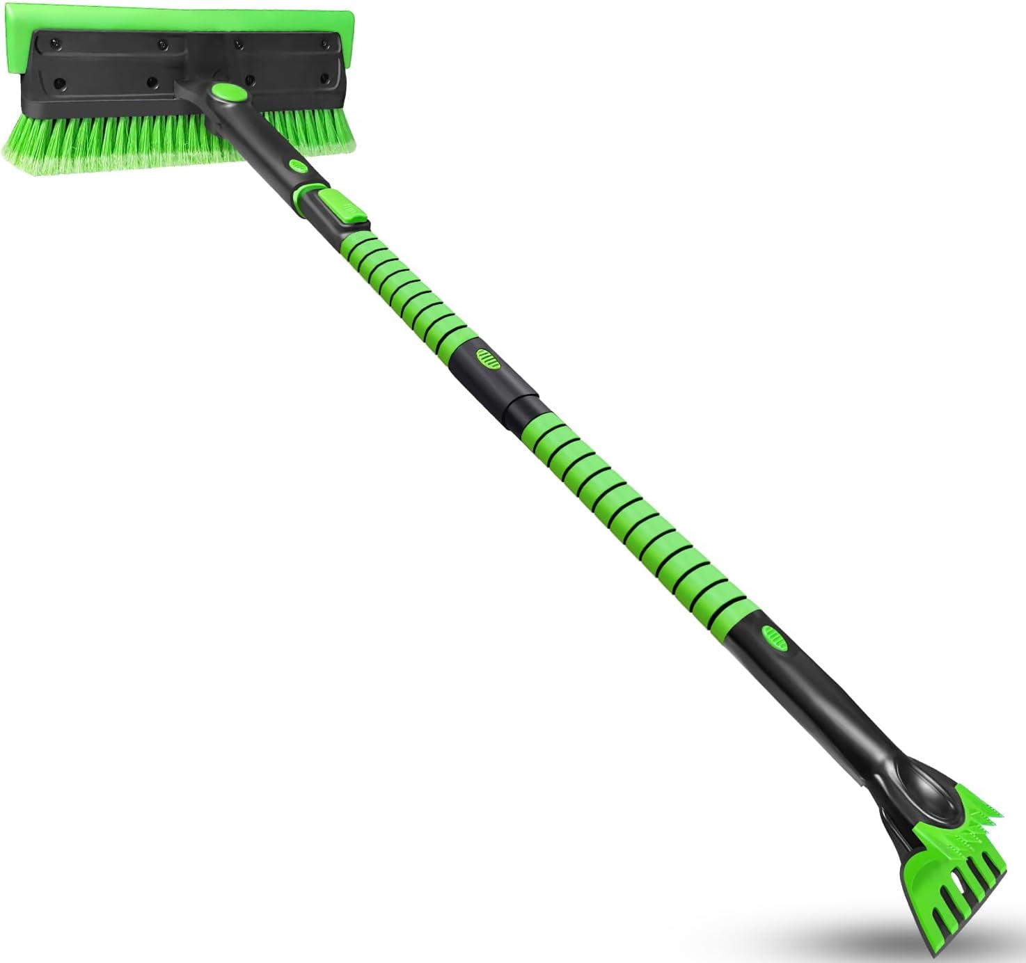 SEAAES 56 Inch Truck Snow Brush Scraper Long Handle, Heavy Duty ...