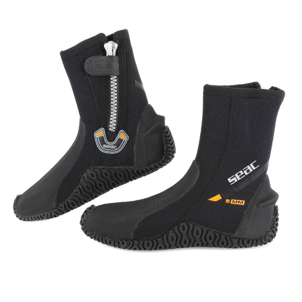 Seac 5mm Neoprene Basic HD Scuba Boots with Side Zipper - Walmart.com