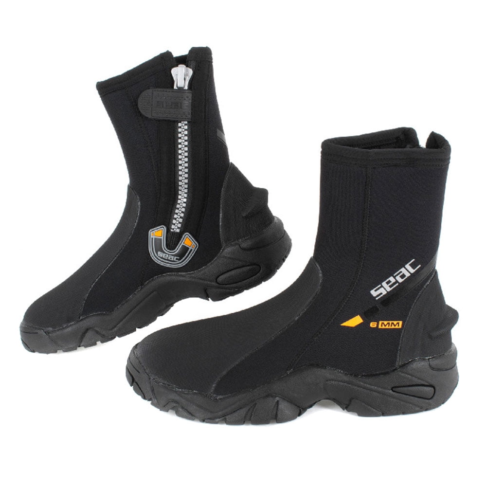 SEAC Pro HD 6mm Neoprene Scuba Boot with Side Zipper, Size: M ...
