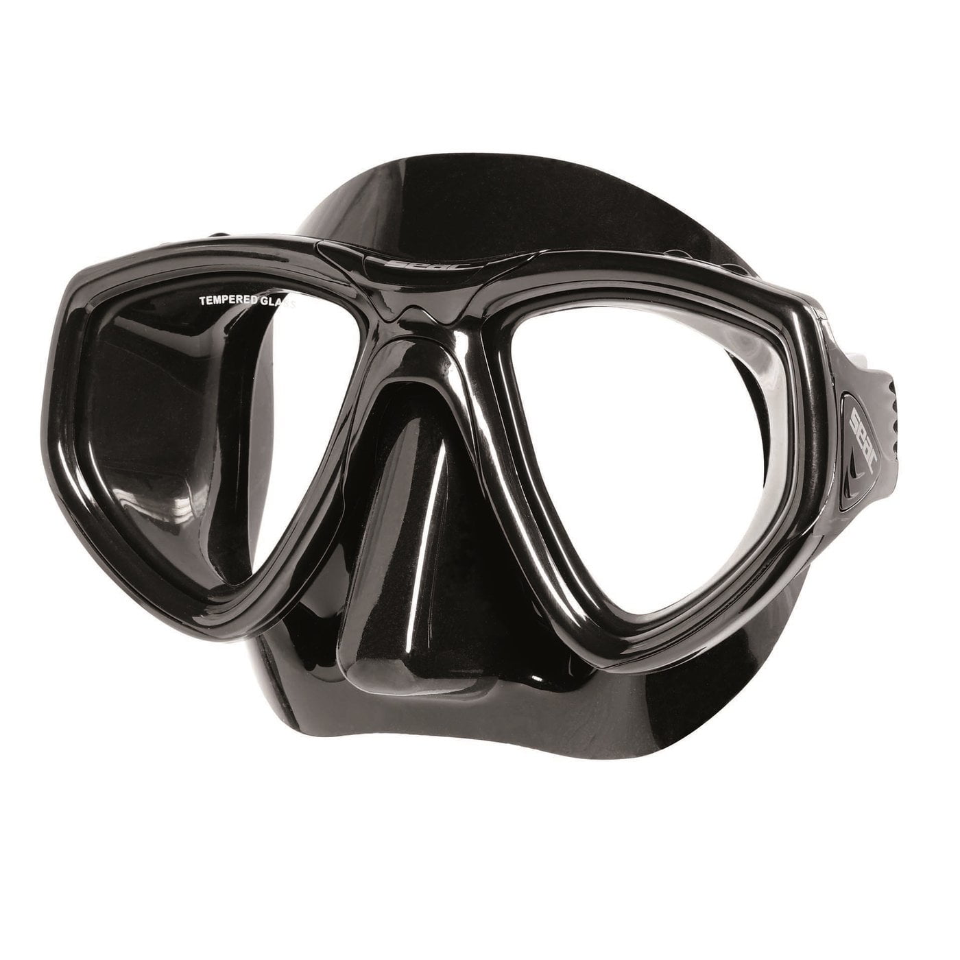 SEAC ONE Black Diving Mask with Optional Optical Prescription Lenses ...