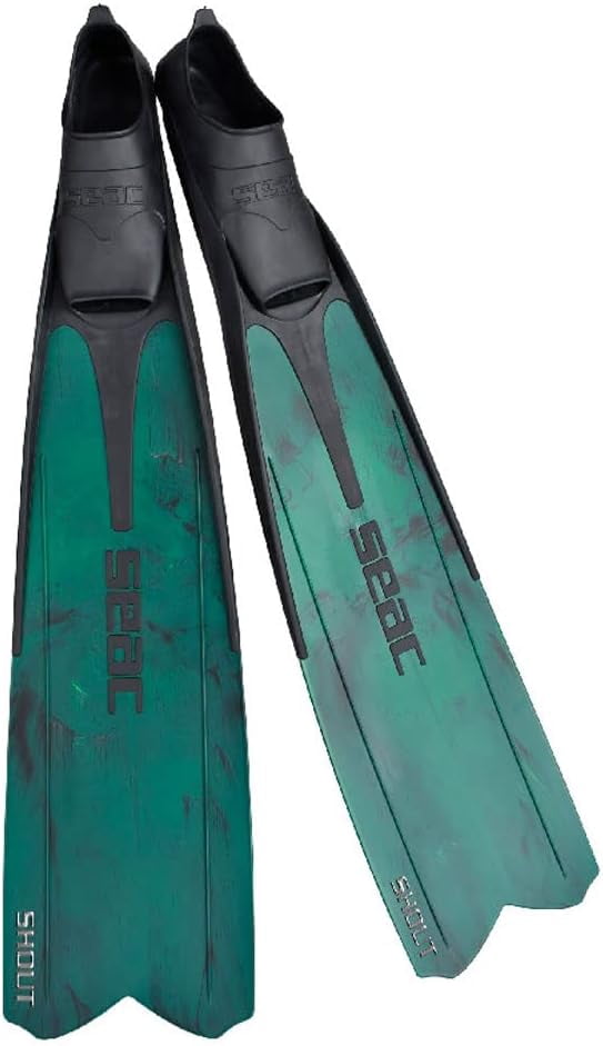 SEAC Shout Adult Long Fins for Scuba Diving, Freediving and ...