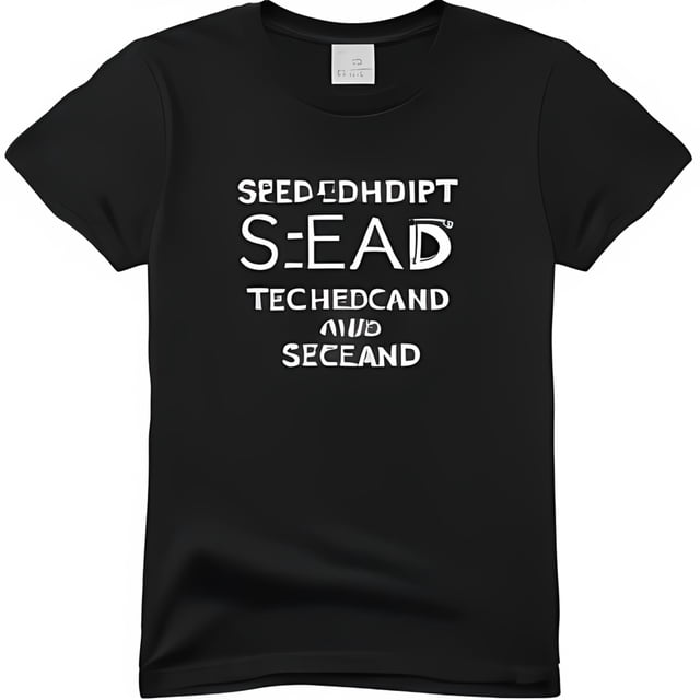 SEAD Uploading Women's Black T-Shirt Minimalist Tech Inspired Design ...