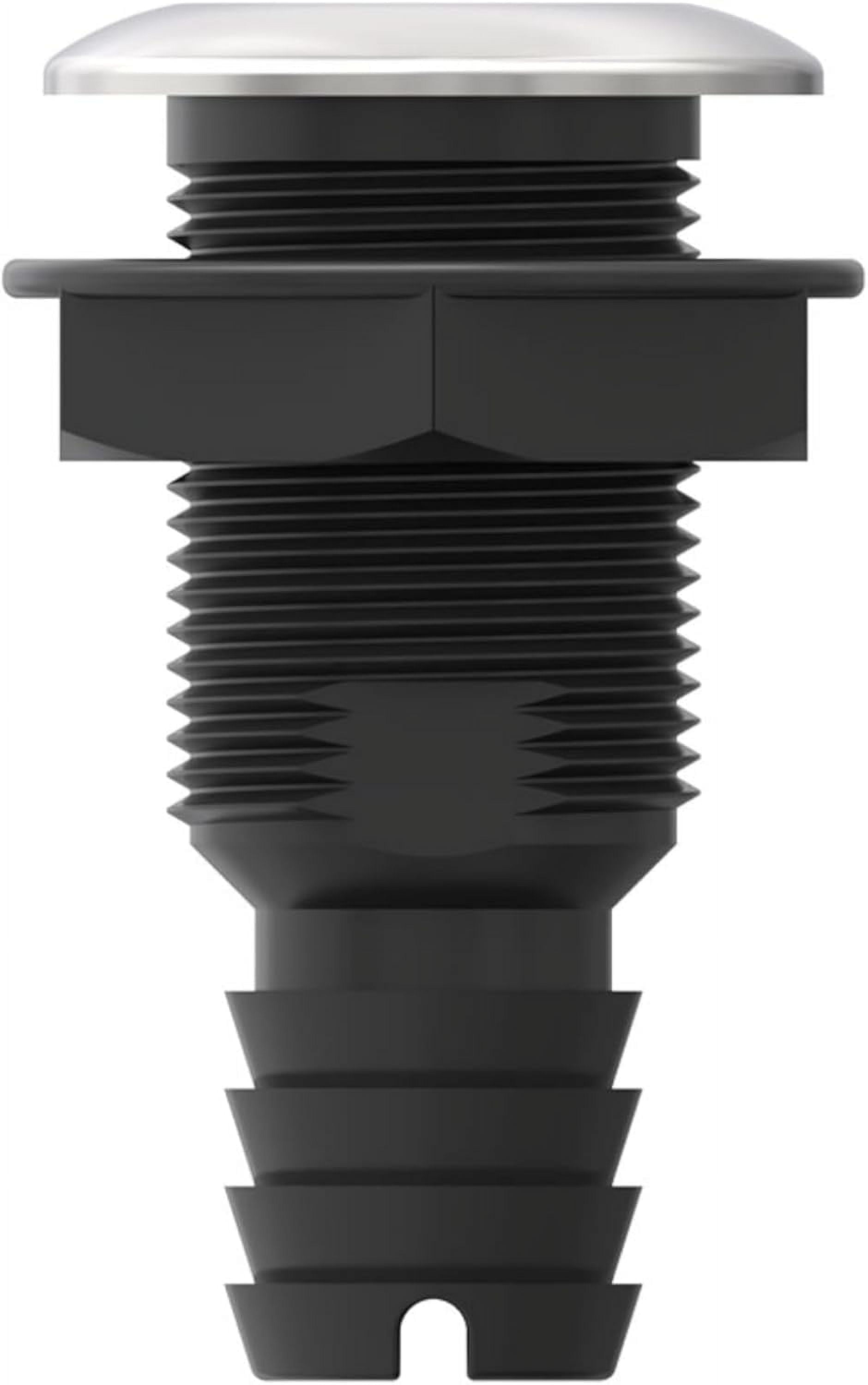 SEAFLO 1” Thru-Hull Fitting with 316 Stainless Steel Cap – Anti ...