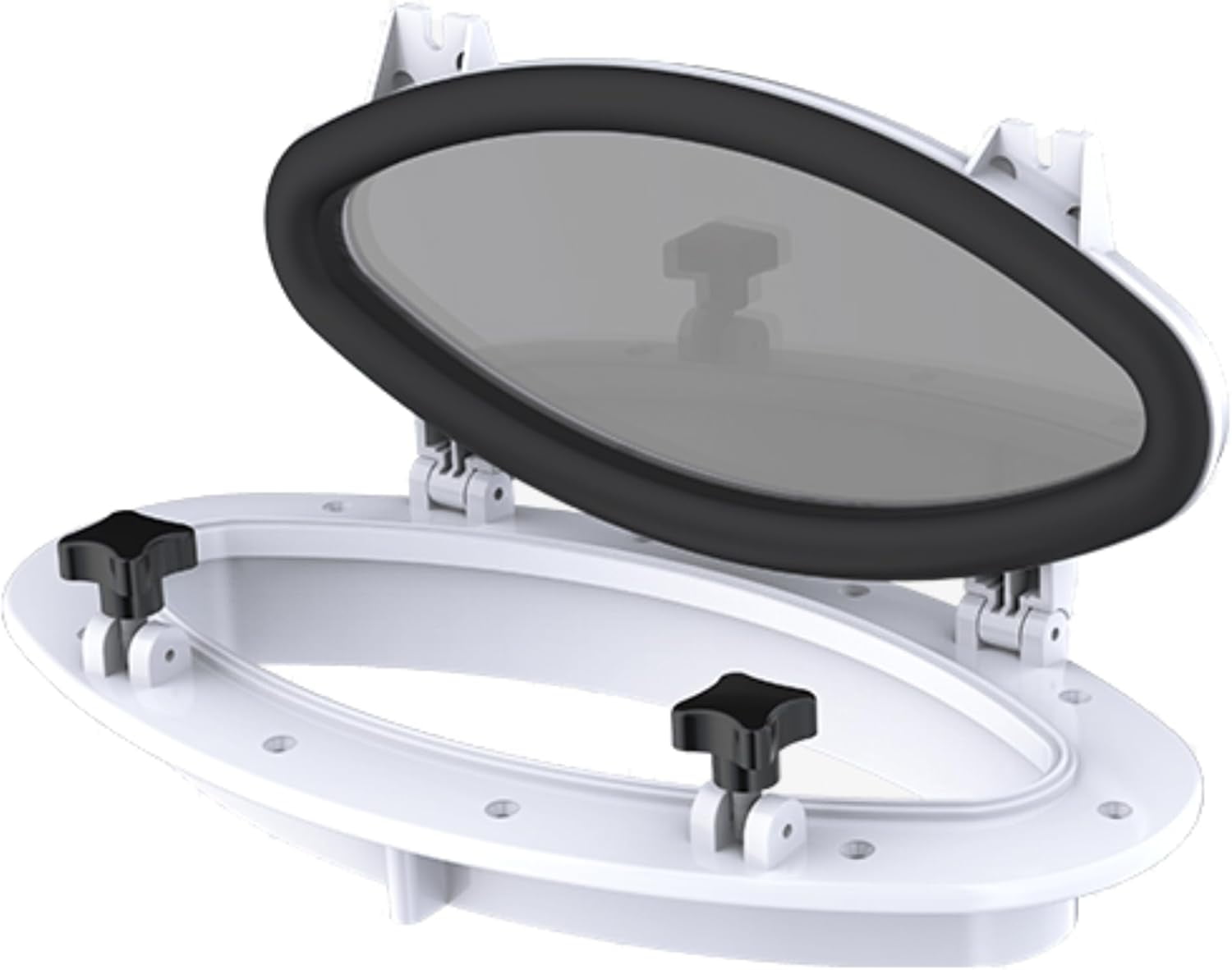 SEAFLO 16.1" x 8.6" Elliptical Oval Porthole Portlight Window - ABS ...